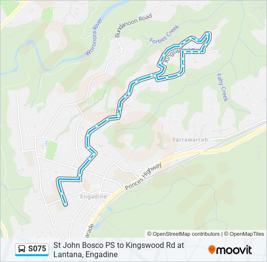 s075 Route: Schedules, Stops & Maps - Engadine - Kingswood & Lantana Rd ...