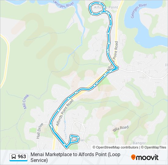963 Route: Schedules, Stops & Maps - Menai Marketplace (Updated)
