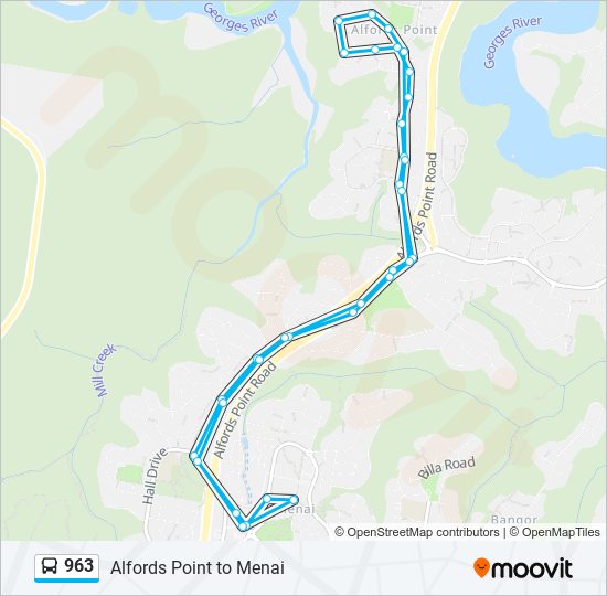 963 Route: Schedules, Stops & Maps - Menai Marketplace (Updated)