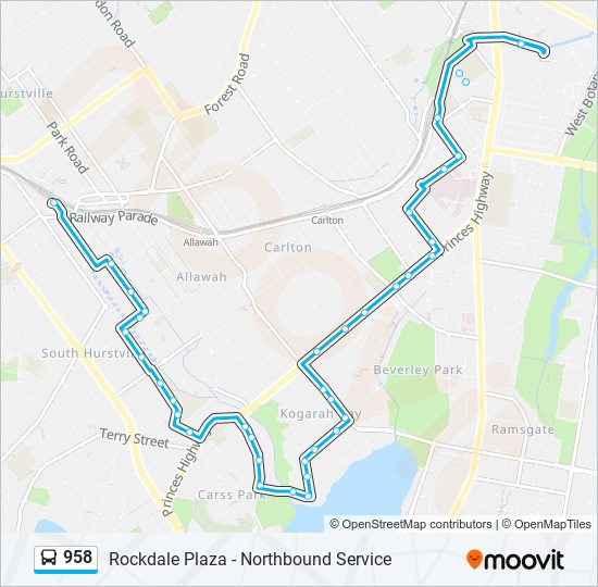 958 Route: Schedules, Stops & Maps - Rockdale Plaza - Northbound ...