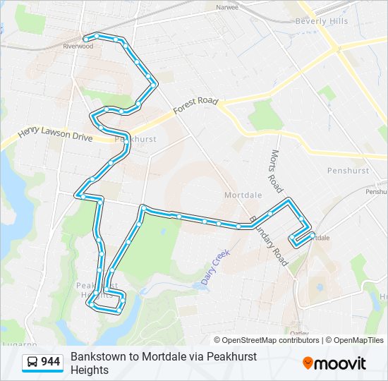 944 Route: Schedules, Stops & Maps - Riverwood Station (Updated)