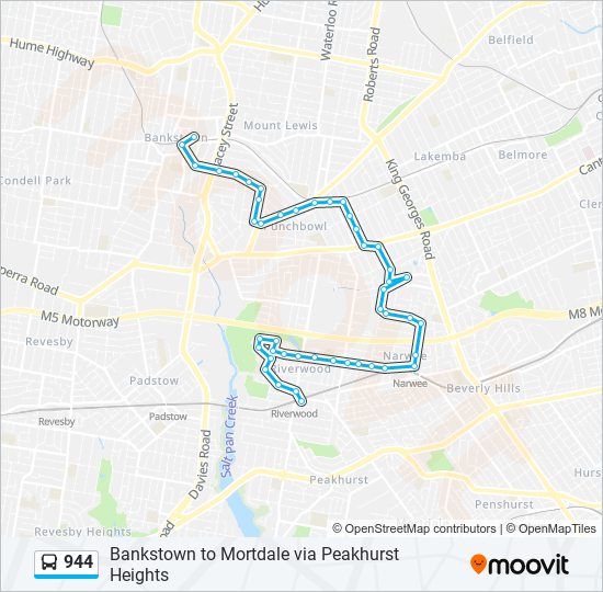 944 Route: Schedules, Stops & Maps - Riverwood Station (Updated)