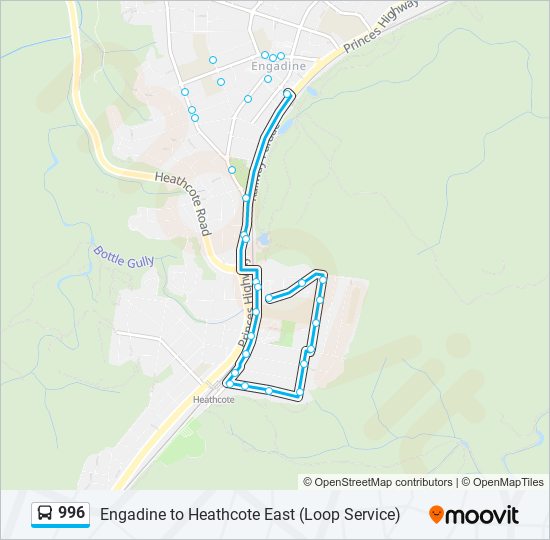 996 Route: Schedules, Stops & Maps - Engadine Station (Updated)
