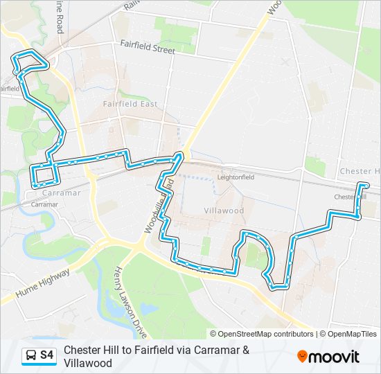 s4 Route: Schedules, Stops & Maps - Fairfield Stn (Updated)