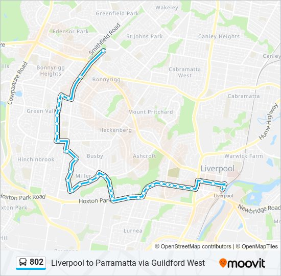 802 Route: Schedules, Stops & Maps - Bonnyrigg T-Way Stn - To ...