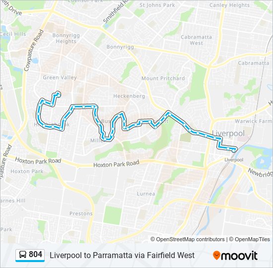 804 Route: Schedules, Stops & Maps - The Valley Plaza (Updated)
