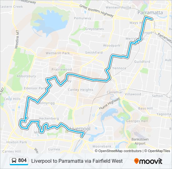 804 Route: Schedules, Stops & Maps - Liverpool Stn (Updated)