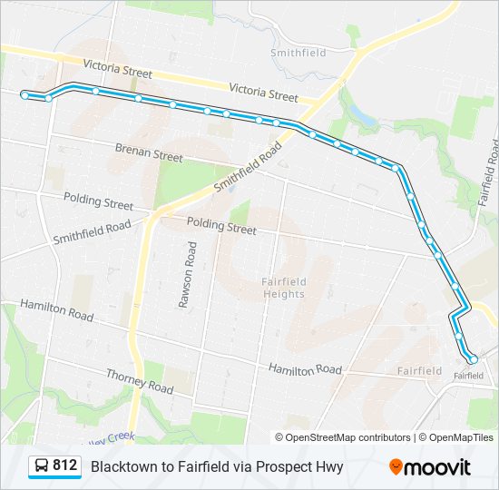 812 Route: Schedules, Stops & Maps - The Horsley Dr opp Wetherill Park ...