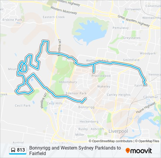 813 Route: Schedules, Stops & Maps - Bonnyrigg T-Way Stn - To ...