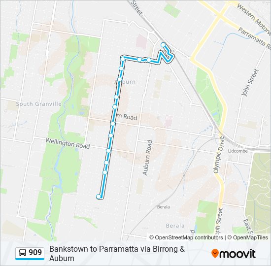 909 Route: Schedules, Stops & Maps - Auburn Stn (Updated)