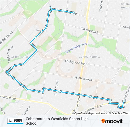 9009 Route: Schedules, Stops & Maps - Westfields Sports HS (Updated)