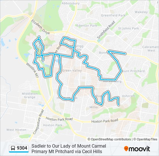 9304 Route: Schedules, Stops & Maps - Our Lady of Mt Carmel Primary ...