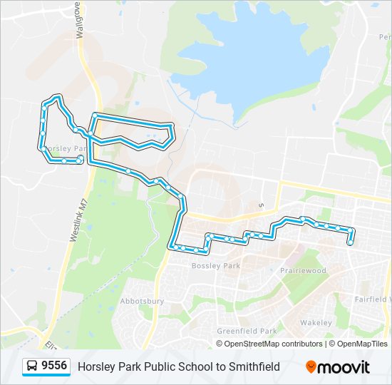 9556 Route: Schedules, Stops & Maps - Smithfield West PS (Updated)