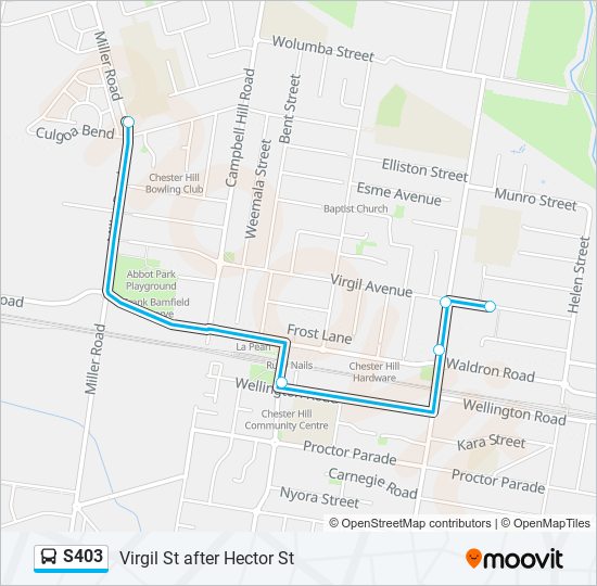 s403 Route: Schedules, Stops & Maps - Virgil St after Hector St (Updated)