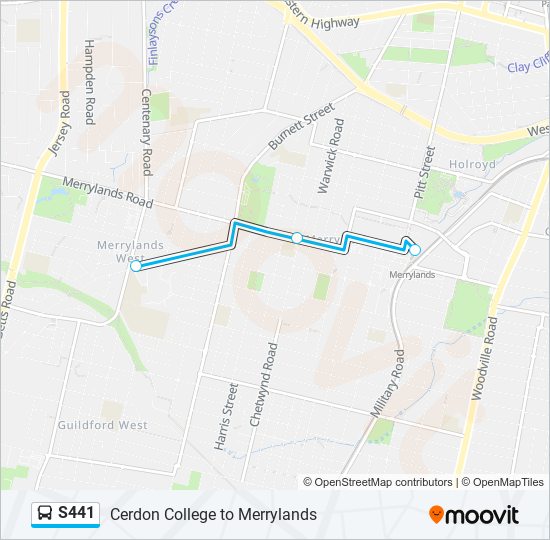 s441 Route: Schedules, Stops & Maps - Merrylands Intg (Updated)