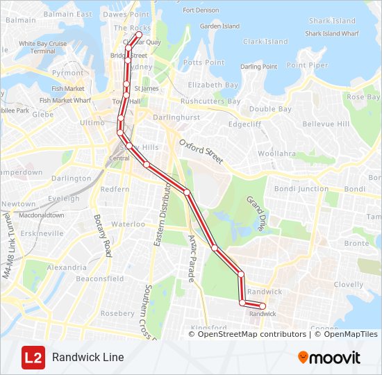 l2 Route: Schedules, Stops & Maps - Circular Quay (Updated)