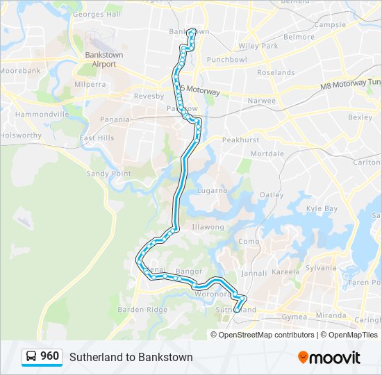960 Route: Schedules, Stops & Maps - Sutherland Station: Stand E (Updated)