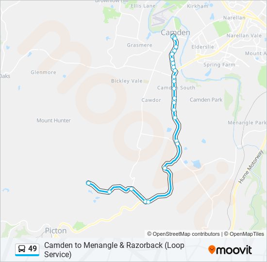 49 Route: Schedules, Stops & Maps - Mount Hercules Rd after Rotherwood ...