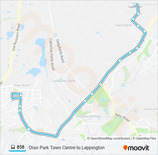 858 Route: Schedules, Stops & Maps - Oran Park Town Ctr (Updated)