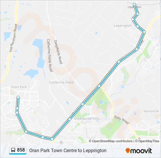 858 Route: Schedules, Stops & Maps - Oran Park Town Ctr (Updated)