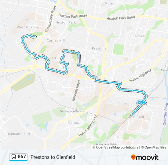 867 Route: Schedules, Stops & Maps - Greenway Park (Updated)