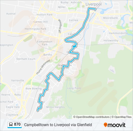 870 Route: Schedules, Stops & Maps - Townson Ave after Jersey Pde (Updated)