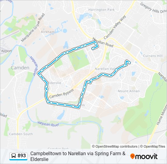 893 Route: Schedules, Stops & Maps - Main St after Annanvale Cct (Updated)