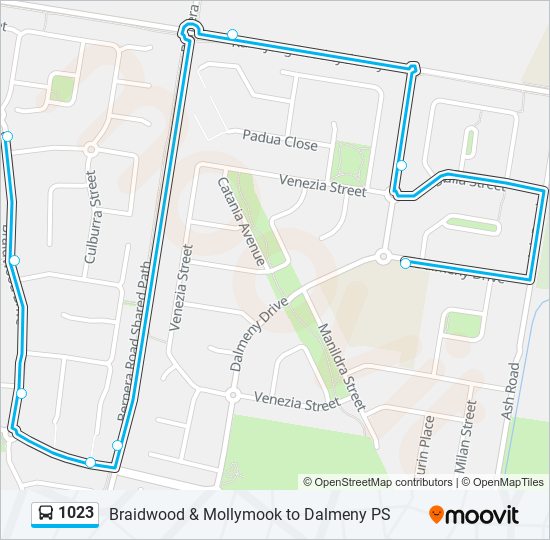 1023 Route: Schedules, Stops & Maps - Dalmeny Public School (Updated)