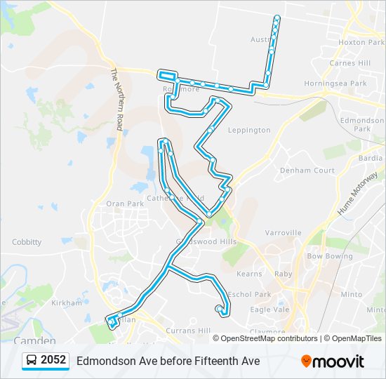 2052 Route: Schedules, Stops & Maps - Edmondson Ave before Fifteenth ...