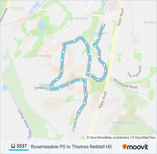 5537 Route: Schedules, Stops & Maps - Thomas Reddall HS (Updated)