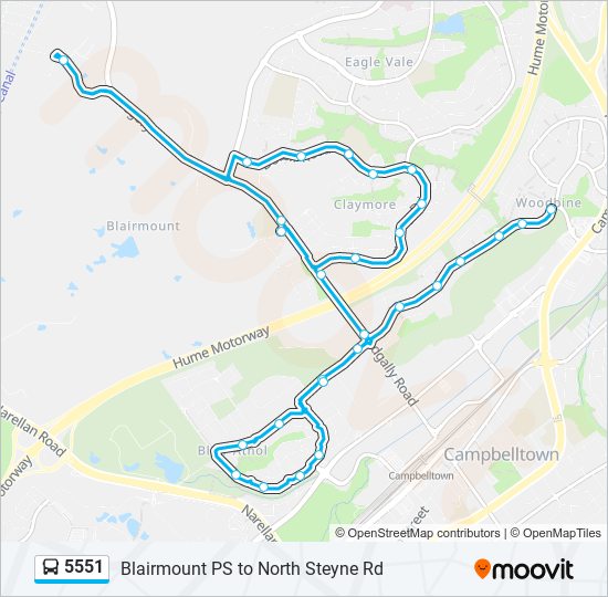 5551 Route: Schedules, Stops & Maps - Lorraine Cibilic Reserve (Updated)