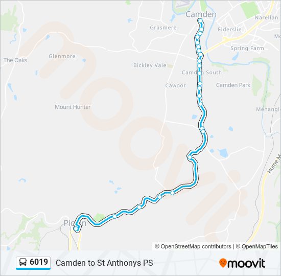 6019 Route: Schedules, Stops & Maps - St Anthonys Church and Sch ...