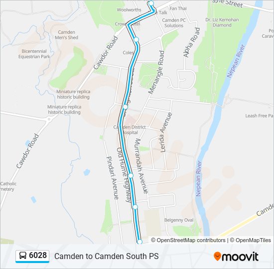 6028 Route: Schedules, Stops & Maps - Camden Sth PS Old Hume Hwy (Updated)