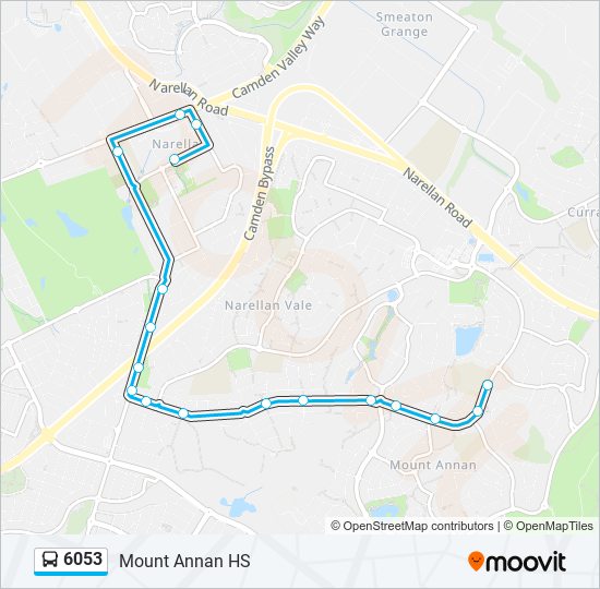 6053 Route: Schedules, Stops & Maps - Mount Annan HS (Updated)