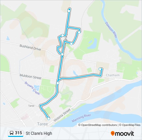 315 Route: Schedules, Stops & Maps - St Clare's High (Updated)