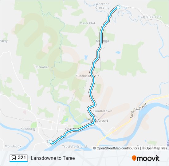 321 Route: Schedules, Stops & Maps - Taree (Updated)