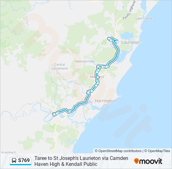 s769 Route: Schedules, Stops & Maps - Taree (Updated)