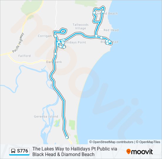 s776 Route: Schedules, Stops & Maps - Hallidays Pt Public (Updated)