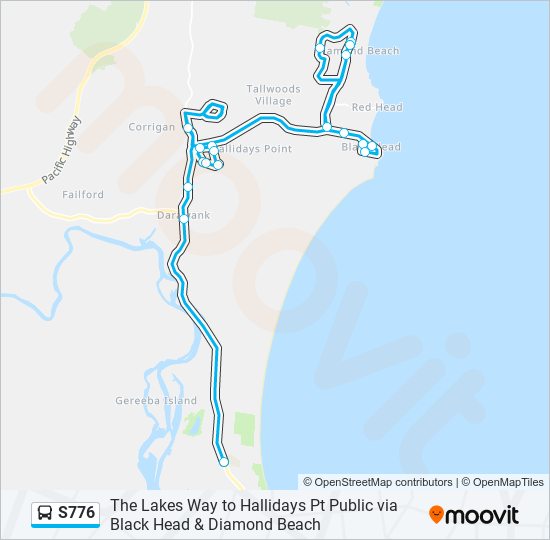s776 Route: Schedules, Stops & Maps - Tuncurry (Updated)