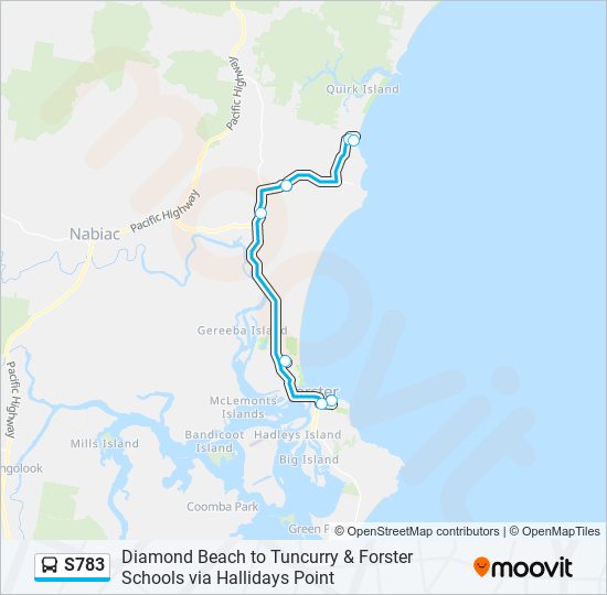 s783 Route: Schedules, Stops & Maps - Tuncurry Schools (Updated)