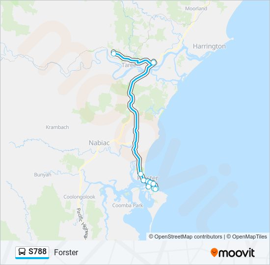 s788 Route: Schedules, Stops & Maps - Forster (Updated)