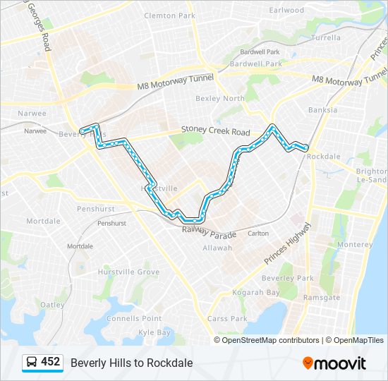 452 Route: Schedules, Stops & Maps - Beverly Hills Station (Updated)