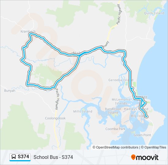 s374 Route: Schedules, Stops & Maps - School Bus - S374 (Updated)