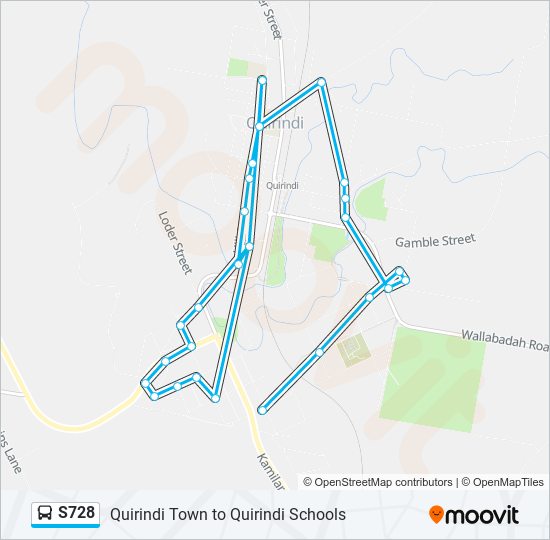 s728 Route: Schedules, Stops & Maps - Quirindi (Updated)