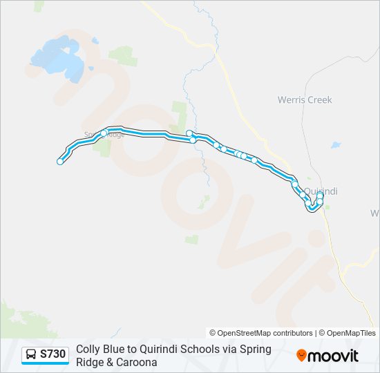 s730 Route: Schedules, Stops & Maps - Quirindi (Updated)