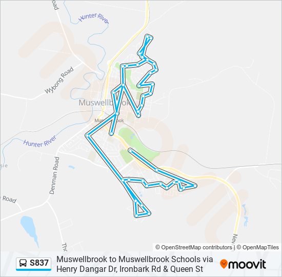 s837 Route: Schedules, Stops & Maps - Muswellbrook Schools (Updated)