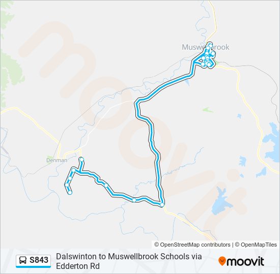 s843 Route: Schedules, Stops & Maps - Muswellbrook Schools (Updated)
