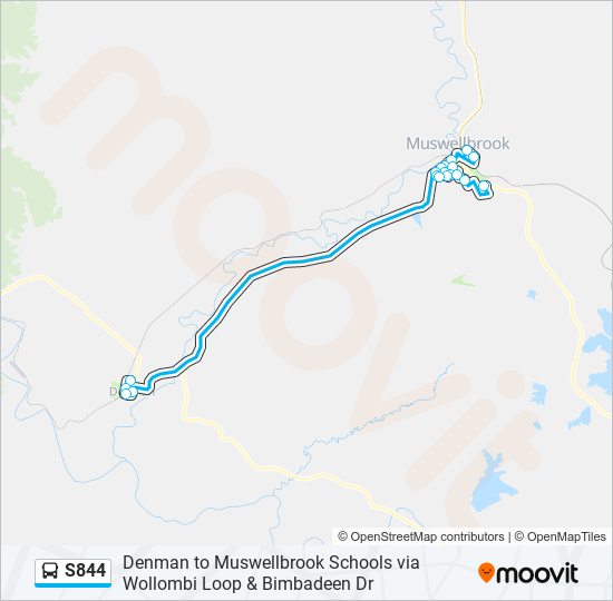 s844 Route: Schedules, Stops & Maps - Muswellbrook Schools (Updated)
