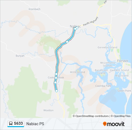 s633 Route: Schedules, Stops & Maps - Nabiac PS (Updated)
