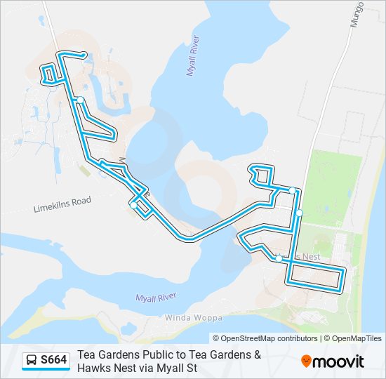 s664 Route: Schedules, Stops & Maps - Hawks Nest (Updated)
